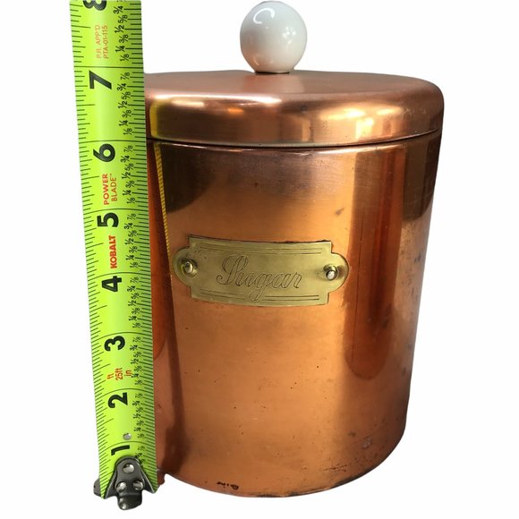 Antique | Kitchen | Vintage Antique Copper Canister Storage Container ...